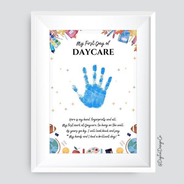 Back to School Handprint Craft - Etsy