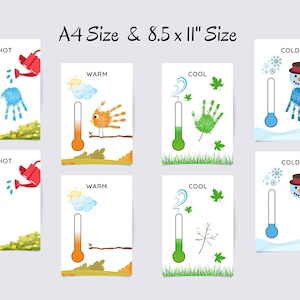 Weather Handprint Craft Bundle, Handprint Art Craft, Kindergarten, DIY ...