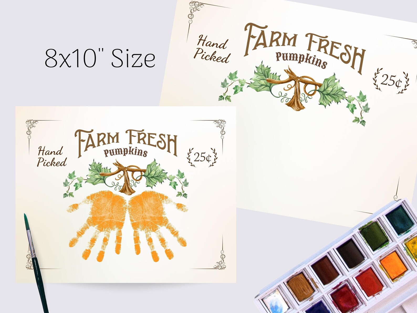 Farm Fresh Pumpkins Fall Home Decor Thanksgiving Handprint - Etsy