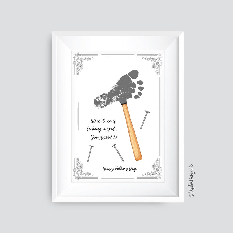 Hammer Footprint Art - Etsy