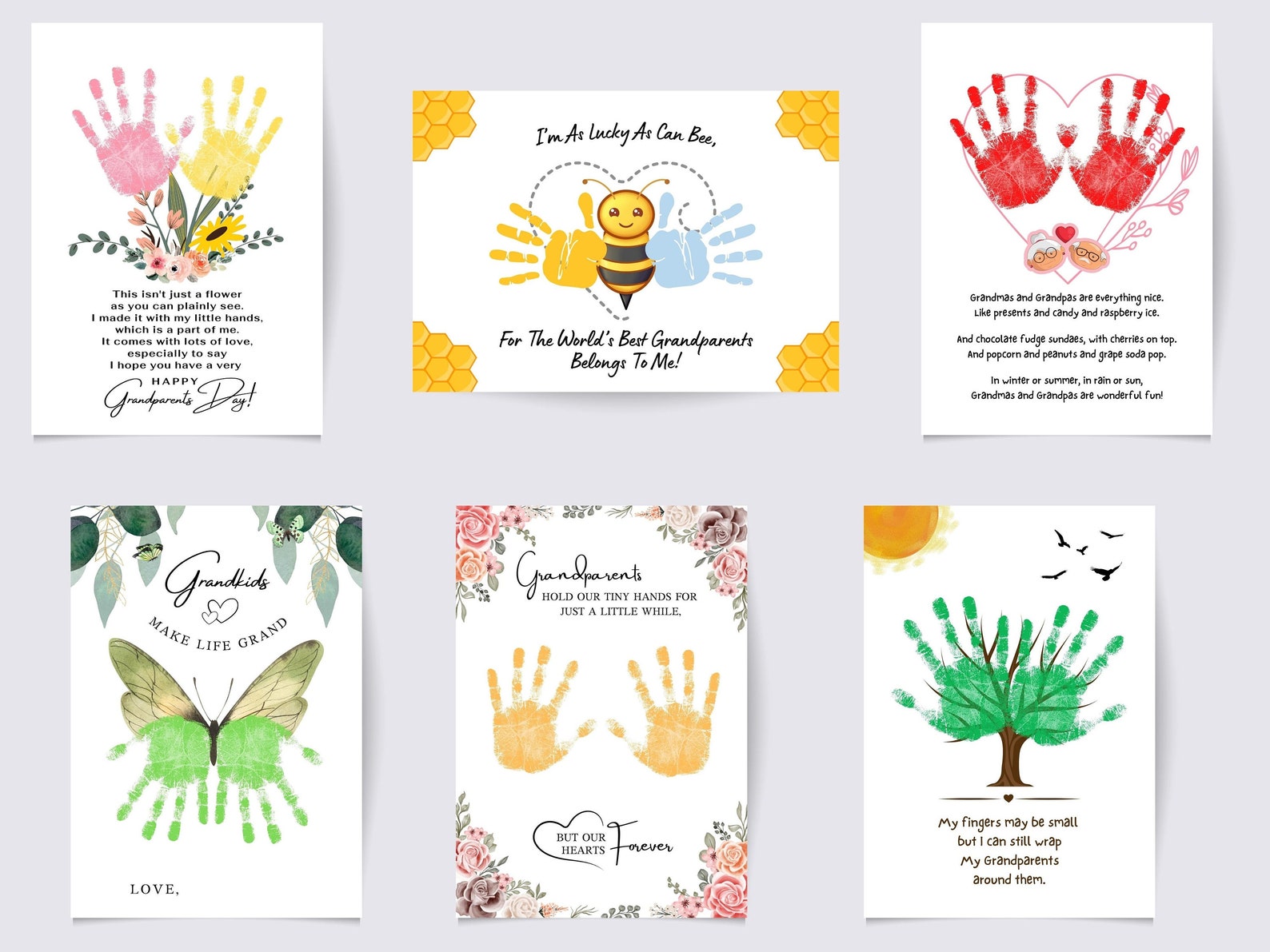 Grandparents Day Mega Bundle Grandparents Handprint Art - Etsy