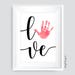 Love Handprint Footprint Art Craft, Valentine's Day, Baby Kids Toddler ...