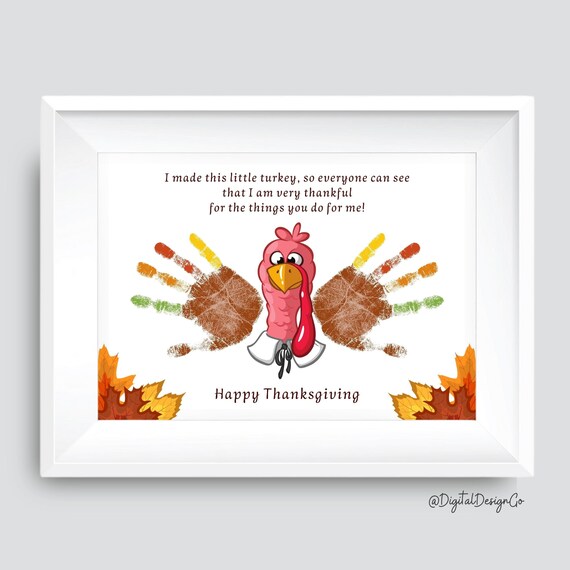 Pavo De Mano De Acción De Gracias