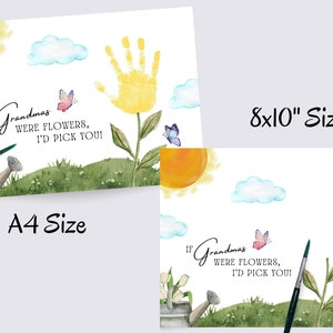 Grandparents Handprint Art Craft, Grandparents Day Bundle, Gift for ...