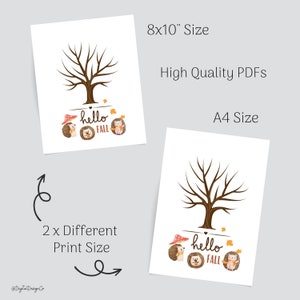 Hello Fall Handprint Art, Hedgehog, Autumn Tree Handprint Art Craft ...