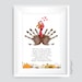Happy Thanksgiving From Your Little Turkey Footprint Art Craft, Kids ...