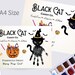Black Cat Handprint Craft, Halloween Handprint Art for Kids Baby ...