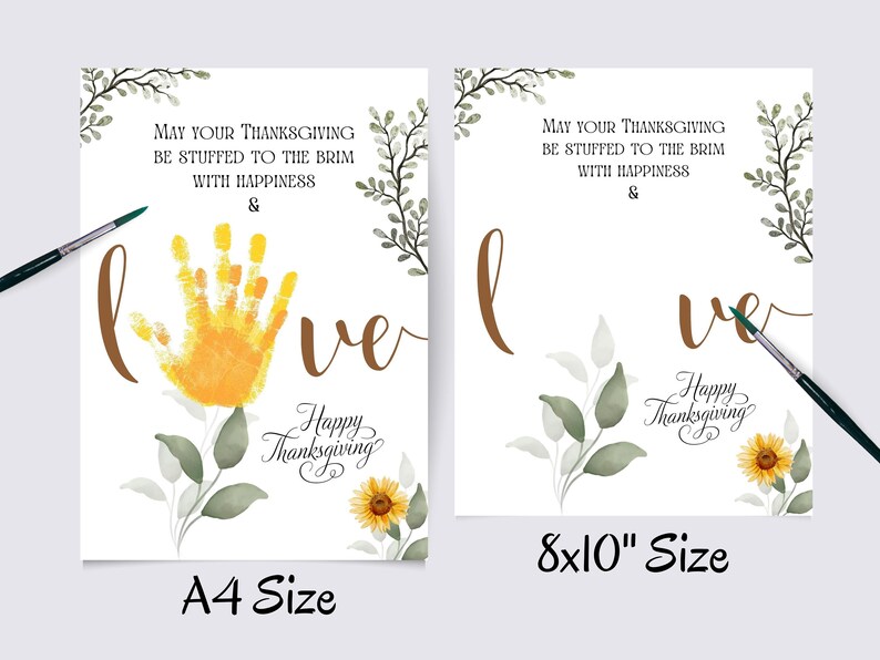 Thanksgiving Day Handprint Art Bundle Thanksgiving Handprint - Etsy
