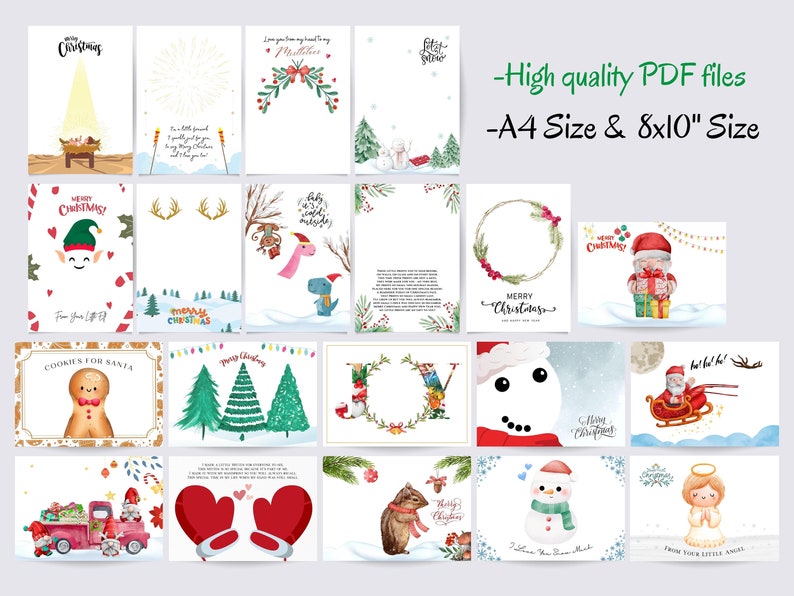 Christmas Handprint Footprint Art Craft, Christmas Bundle, Kids Baby ...