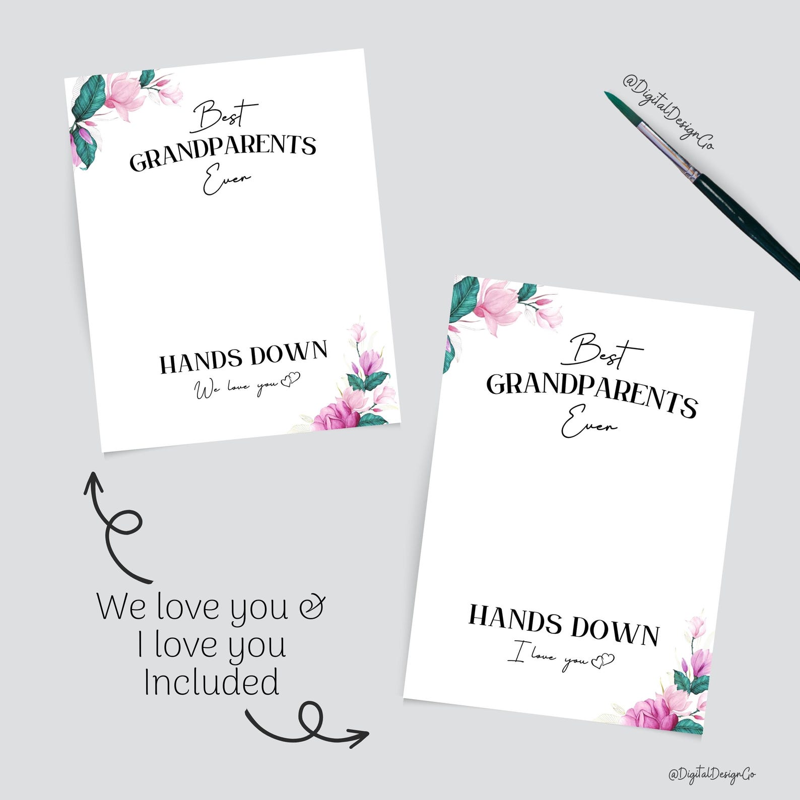 Best Grandparents Ever Hands Down, Grandparents Day Handprint Art Craft ...