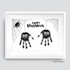 Halloween Spider Handprint Craft | Kids Printable Art | DIY Halloween ...