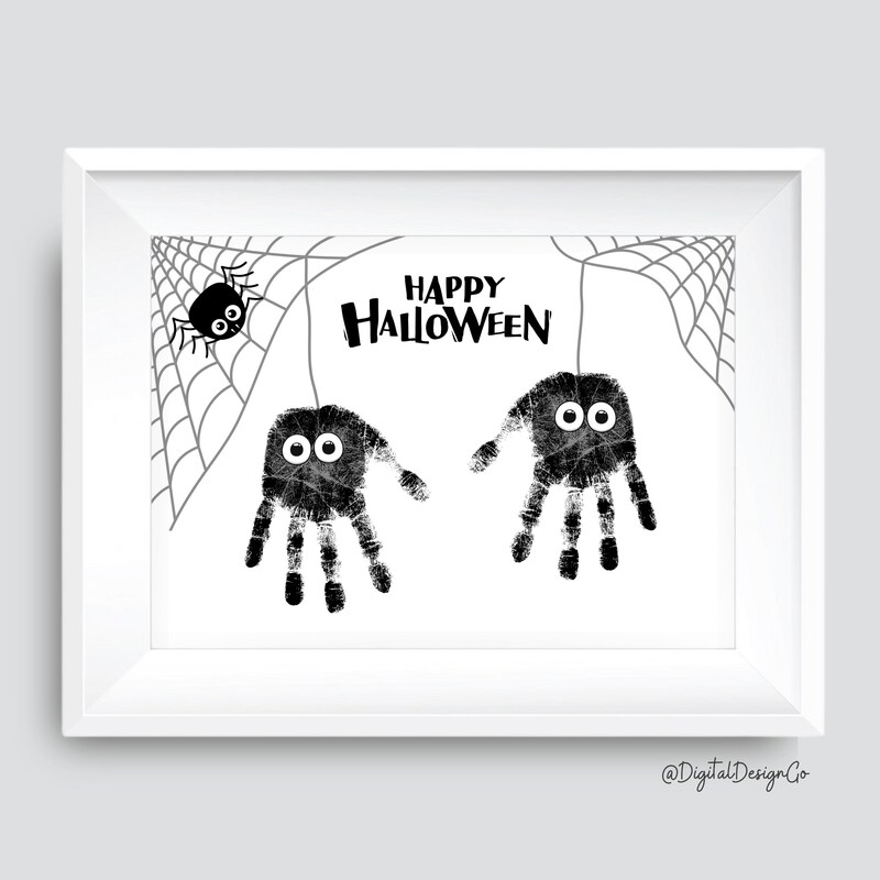 Halloween Handprint Craft - Etsy