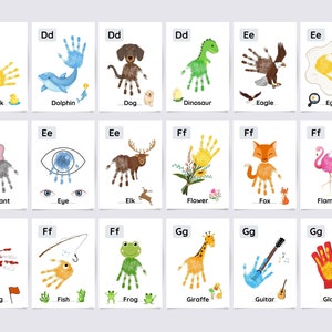 Mega Alphabet Handprint Book, Pre-school, Kindergarten, Classroom ...