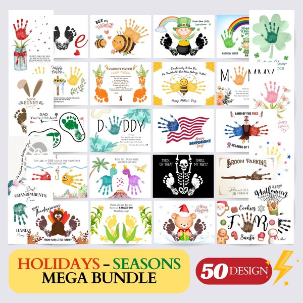 Summer Handprint Memory - Etsy