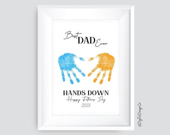 Daddy Poem, Dad Handprint Art Craft, Father's Day, Kids Baby Toddler ...
