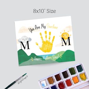 Handprint Art for Mother's Day, You Are My Sunshine Mom, Easy DIY From ...