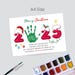Merry Christmas 2025 Handprint Art, Poem, Kids Baby Toddler, Memory ...