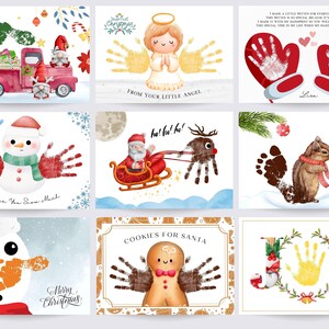 Christmas Handprint Footprint Art Craft, Christmas Bundle, Kids Baby ...
