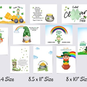 St Patrick's Day Handprint Footprint Craft Bundle, Clover Leprechaun ...