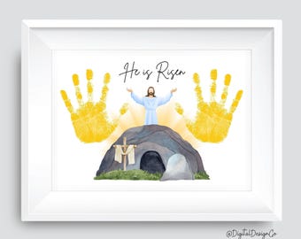 Palm Sunday Handprint Art Craft, Easter Handprint Craft, Kids Baby ...