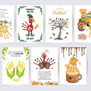 Fall Thanksgiving Mega Bundle, Thanksgiving Handprint Footprint Art ...