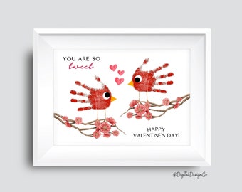 Handprint Bird Craft Printable - Etsy
