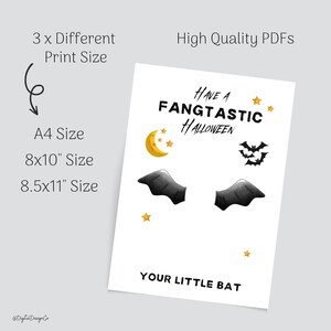 Have a Fangtastic Halloween, Your Little Bat, Halloween Footprint, Bat ...