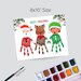 Christmas Handprint Art, Santa Deer Elf Handprint Craft, Kids Baby ...