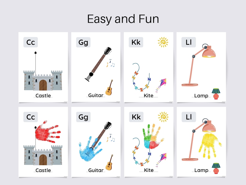 Mega Alphabet Handprint Book, Pre-school, Kindergarten, Classroom ...