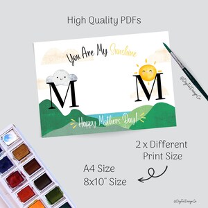 Handprint Art for Mother's Day, You Are My Sunshine Mom, Easy DIY From ...