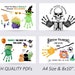 Halloween Handprint Footprint Fingerprint Craft Bundle, Halloween ...