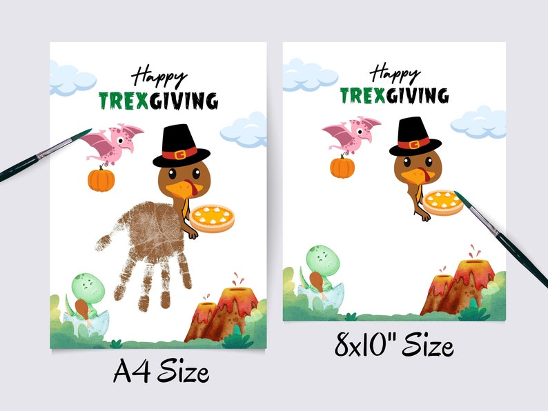 Thanksgiving Day Handprint Art Bundle Thanksgiving Handprint - Etsy