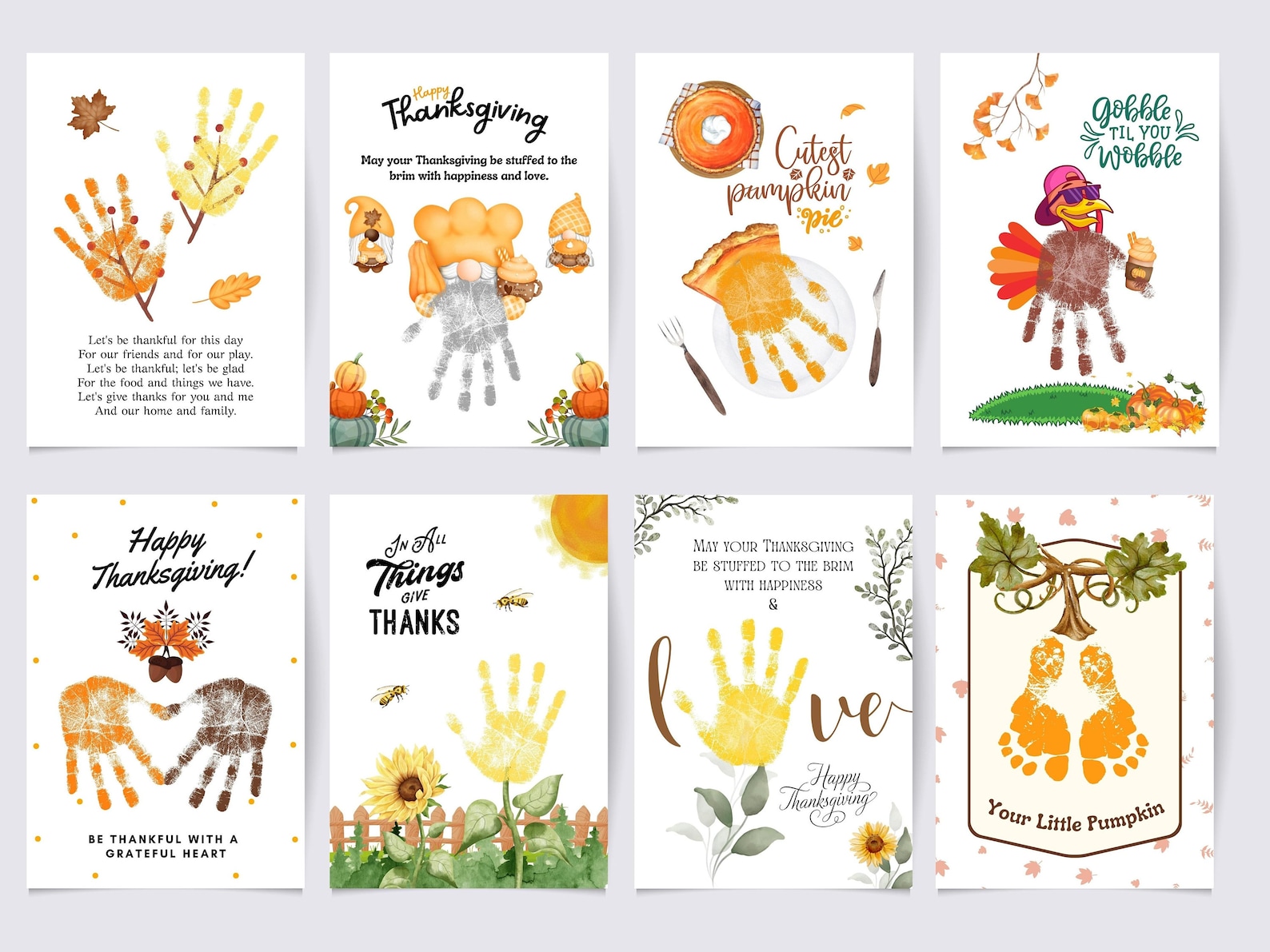Fall Thanksgiving Mega Bundle Thanksgiving Handprint - Etsy