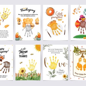 Fall Thanksgiving Mega Bundle, Thanksgiving Handprint Footprint Art ...