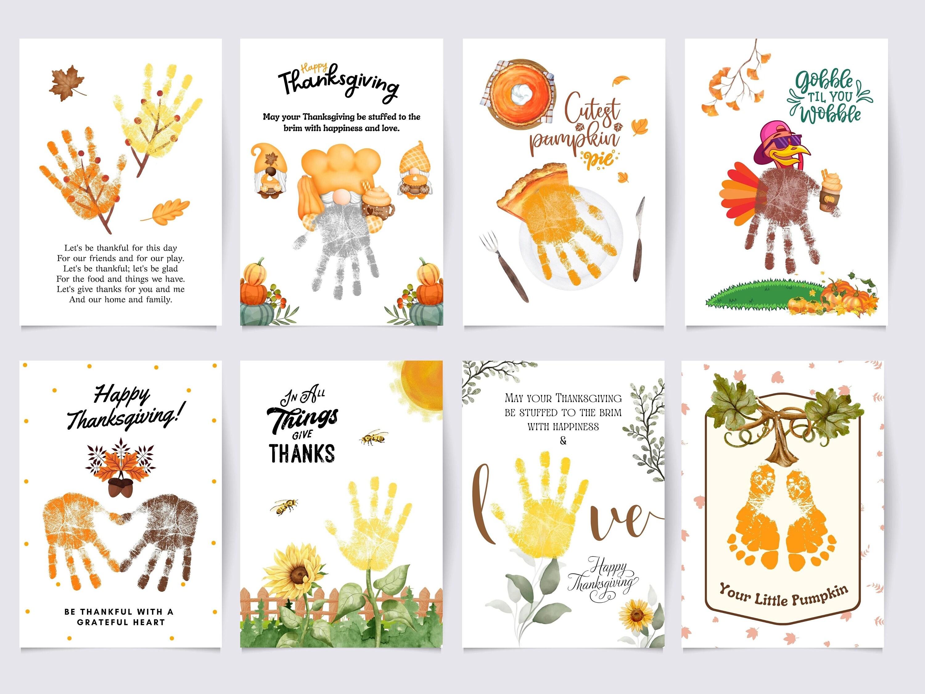 Fall Thanksgiving Mega Bundle, Thanksgiving Handprint Footprint Art ...