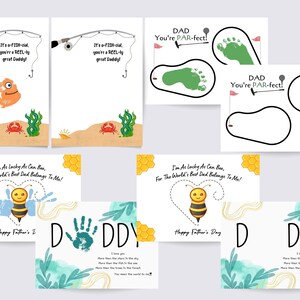 Fathers Day Mega Bundle Handprint/footprint, Fathers Day Handprint ...