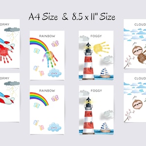 Weather Handprint Craft Bundle, Handprint Art Craft, Kindergarten, DIY ...