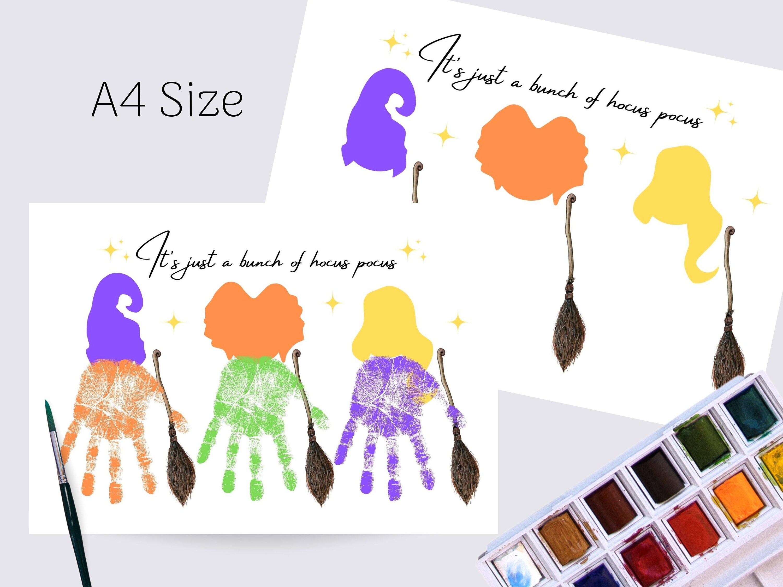 Hocus Pocus Handprint Art Craft It's Just a Bunch of - Etsy