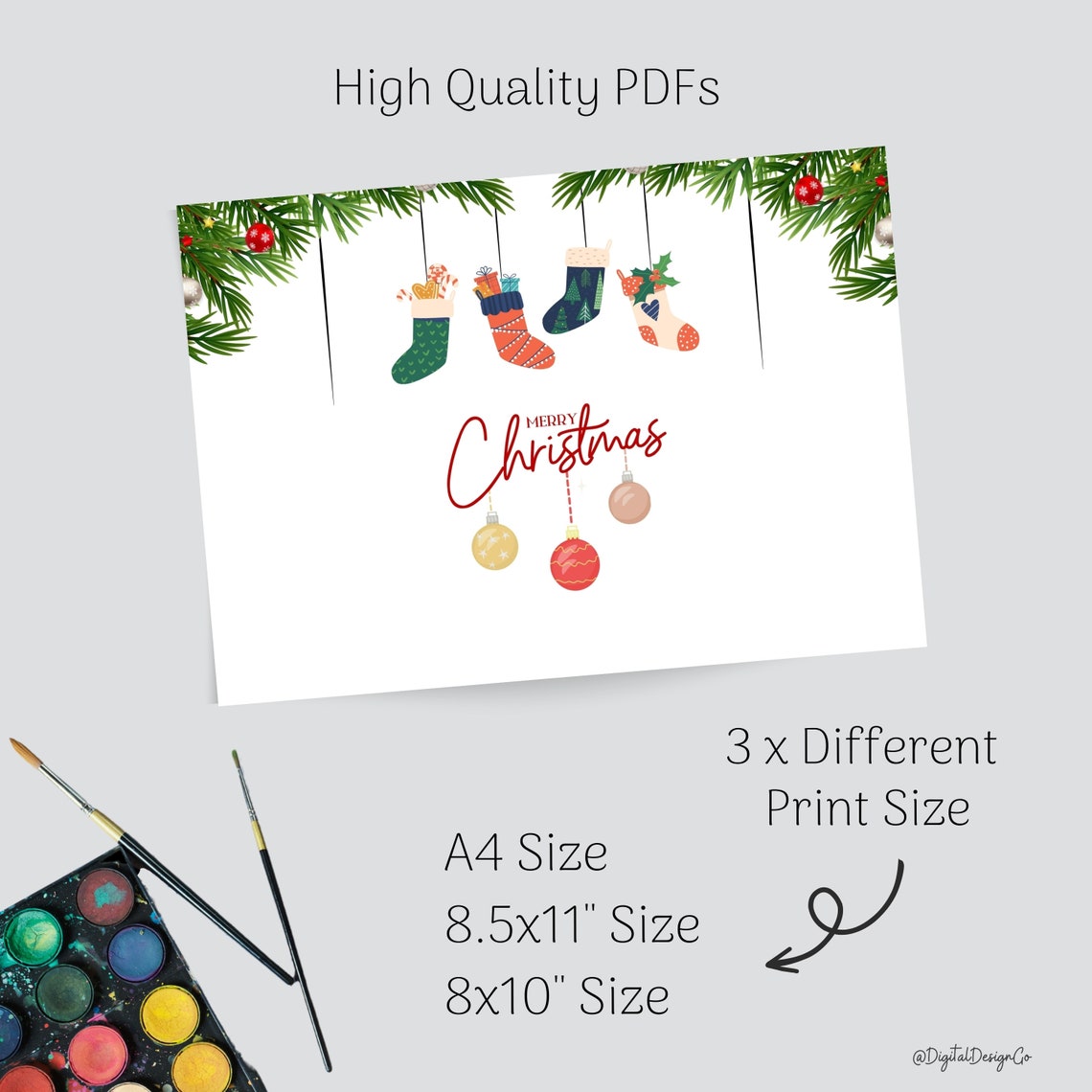 Christmas Socks Footprint Craft, Merry Christmas, Footprint Craft for ...