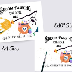 Halloween Handprint Footprint Fingerprint Craft Bundle, Halloween ...