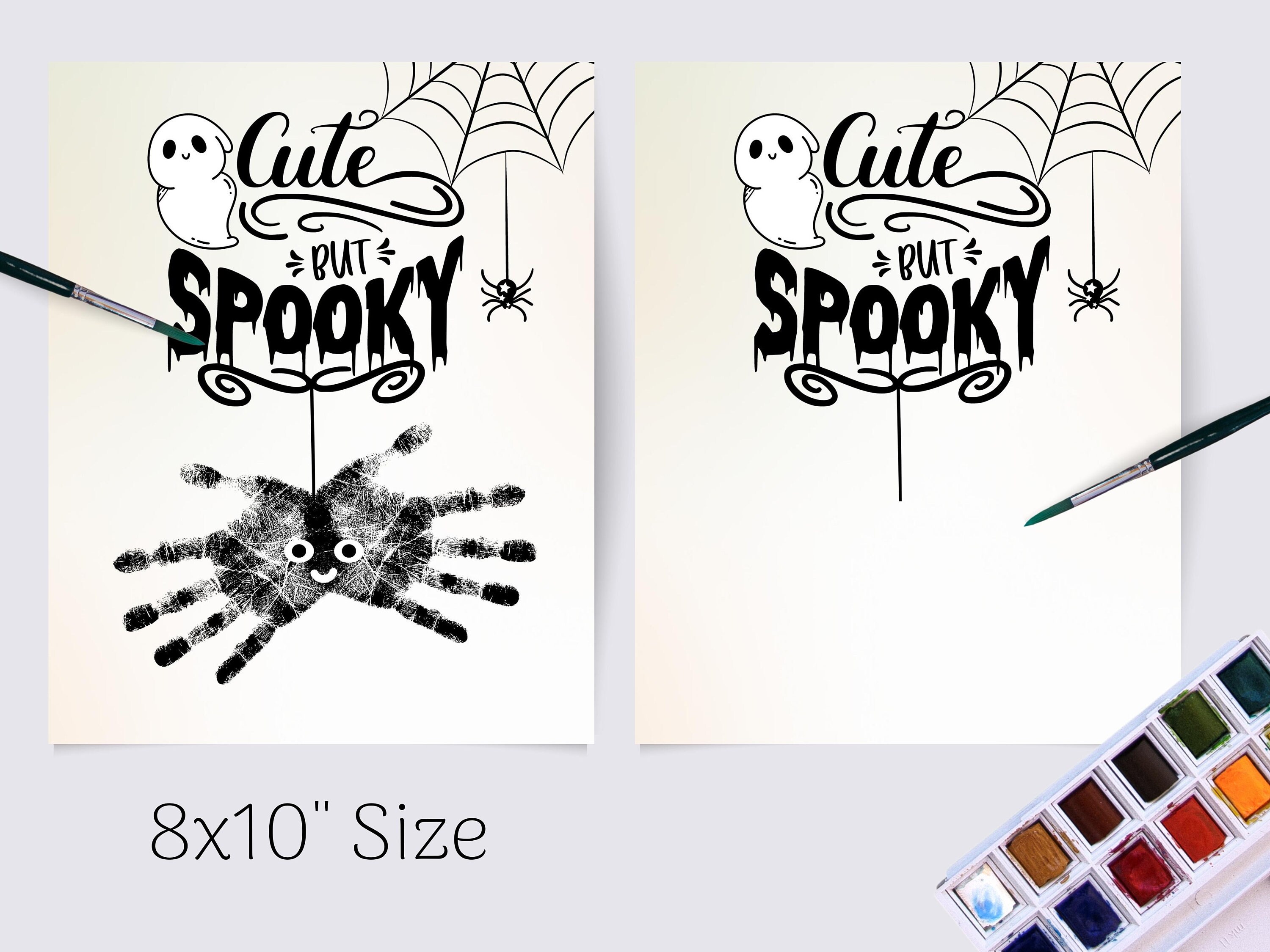 Cute but Spooky Halloween Handprint Hand Craft Art Spider - Etsy