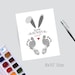 Easter Footprint Craft, Some Bunny Loves You, Easter Bunny Craft, Baby ...