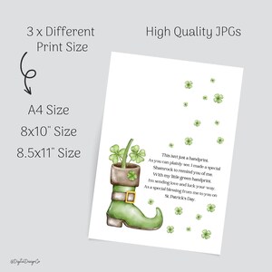 Shamrock Poem, St. Patrick's Day Craft, Shamrock Handprint Art Craft ...