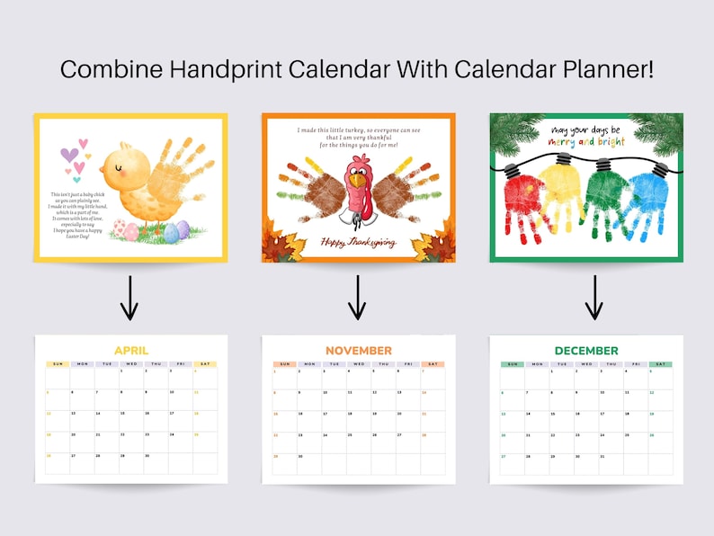 2026 Handprint Calendar, Kids Baby Toddler, Nursery School Activity ...