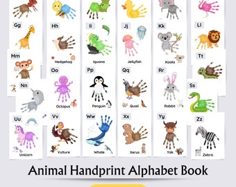 My Handprint Alphabet Book - Etsy