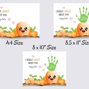 Easter Handprint Footprint Art Craft Bundle, Happy Easter, Chick Bunny ...