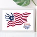 Memorial Day Handprint Kid Craft, Baby Handprint Art, DIY Kids ...