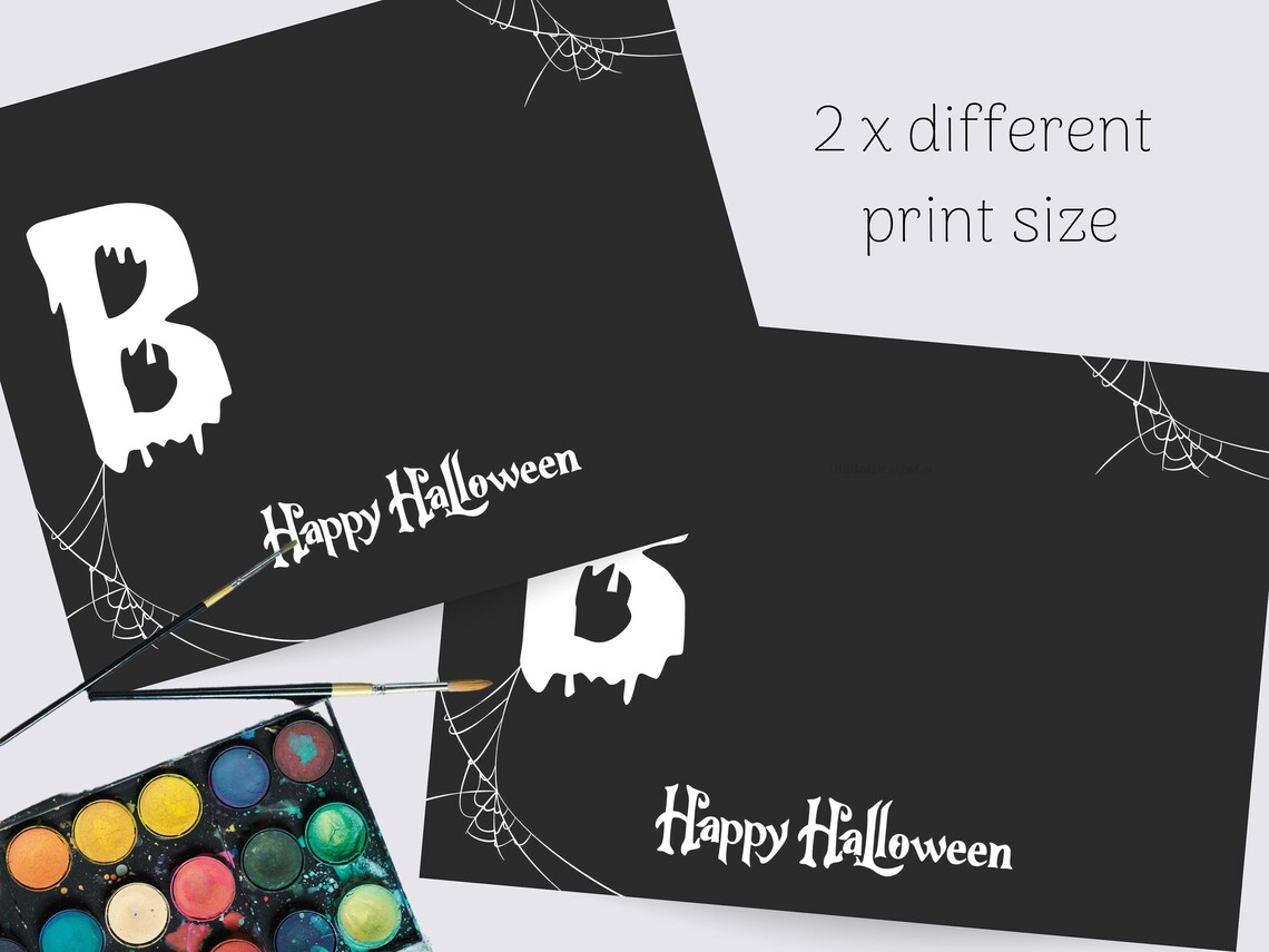 Halloween Handprint Art Boo Handprint Craft Happy Halloween - Etsy