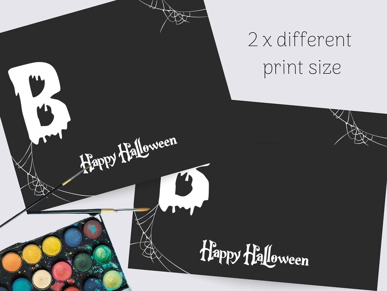 Halloween Handprint Art Boo Handprint Craft Happy Halloween - Etsy