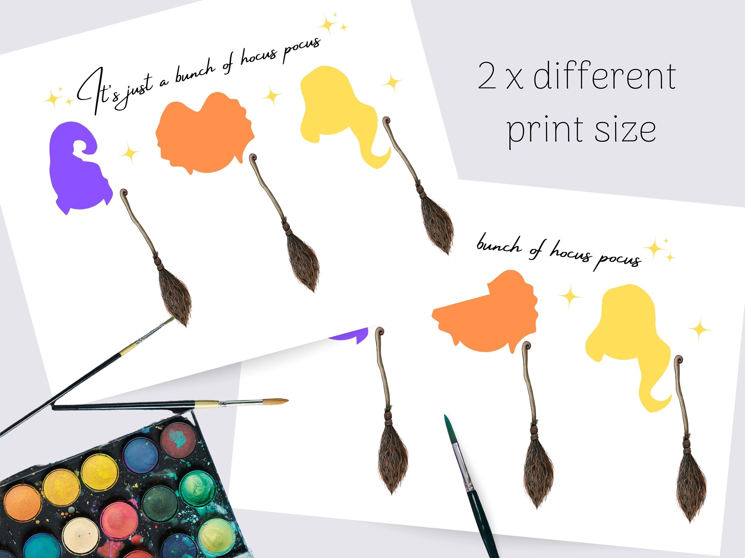 Hocus Pocus Handprint Art Craft It's Just a Bunch of - Etsy